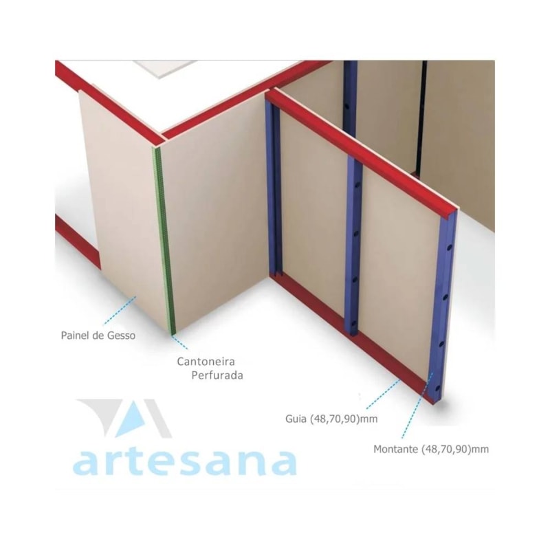 Perfil Drywall Montante 48 X 30 X 3000 MM